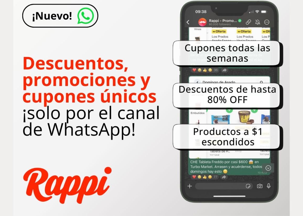 Rappi lanzó su canal de WhatsApp - DossierNet